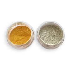 Gold chrome mirror powder with reusable 5g storage jar - @geleSSeNails