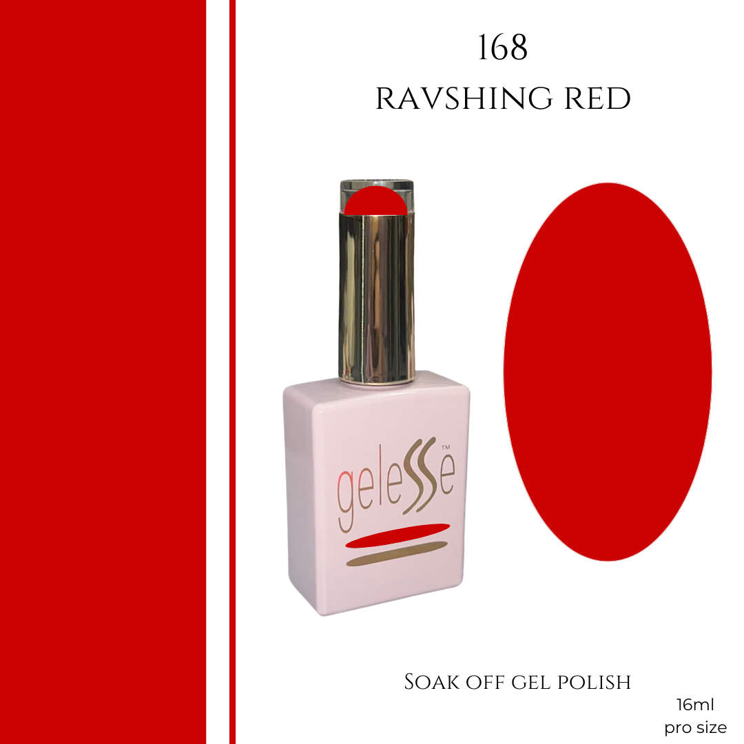 geleSSe 168 Ravishing Red gel polish - @geleSSeNails