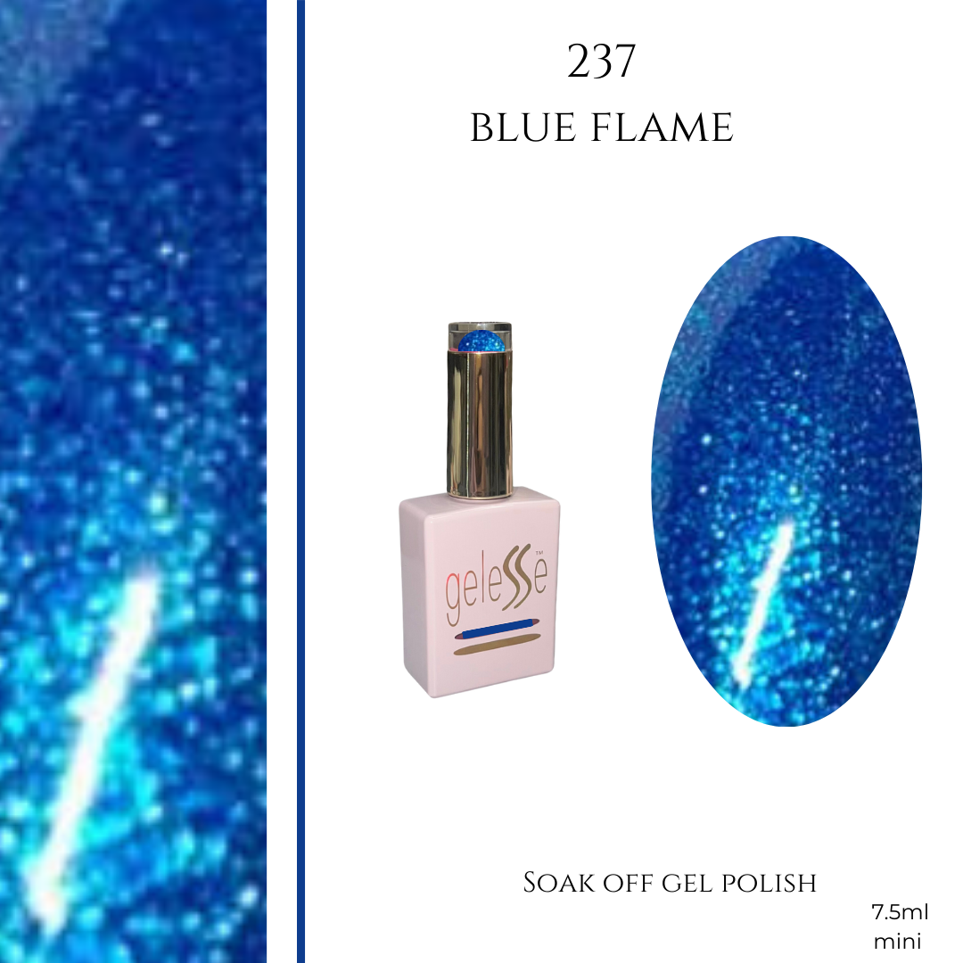 geleSSe 237 Blue Flame mini gel polish - @geleSSeNails